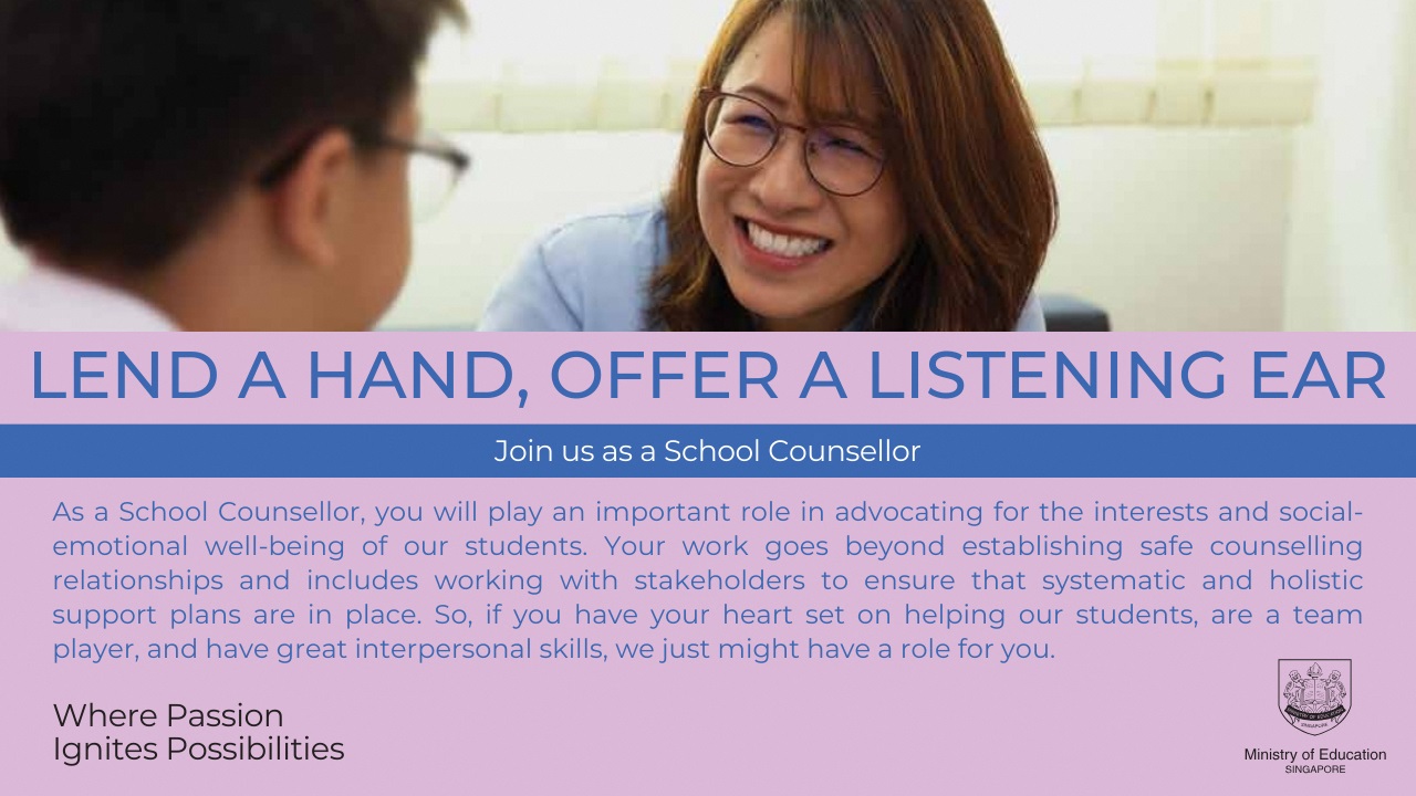 School Counsellor (Trained/Untrained) | MOE